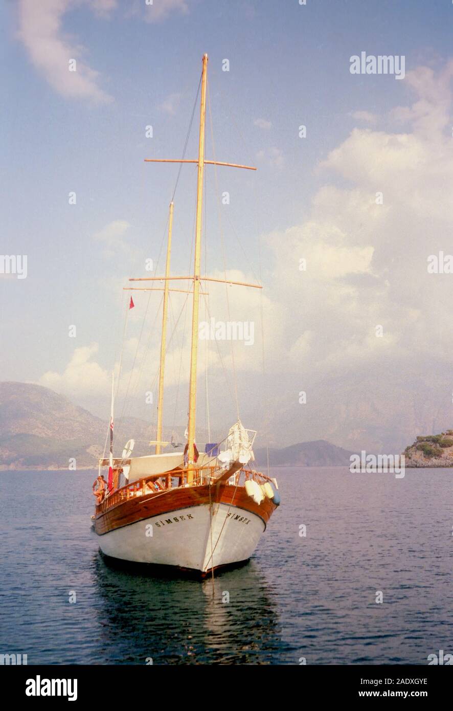 Two masted sailing vessel Stock Photo - Alamy