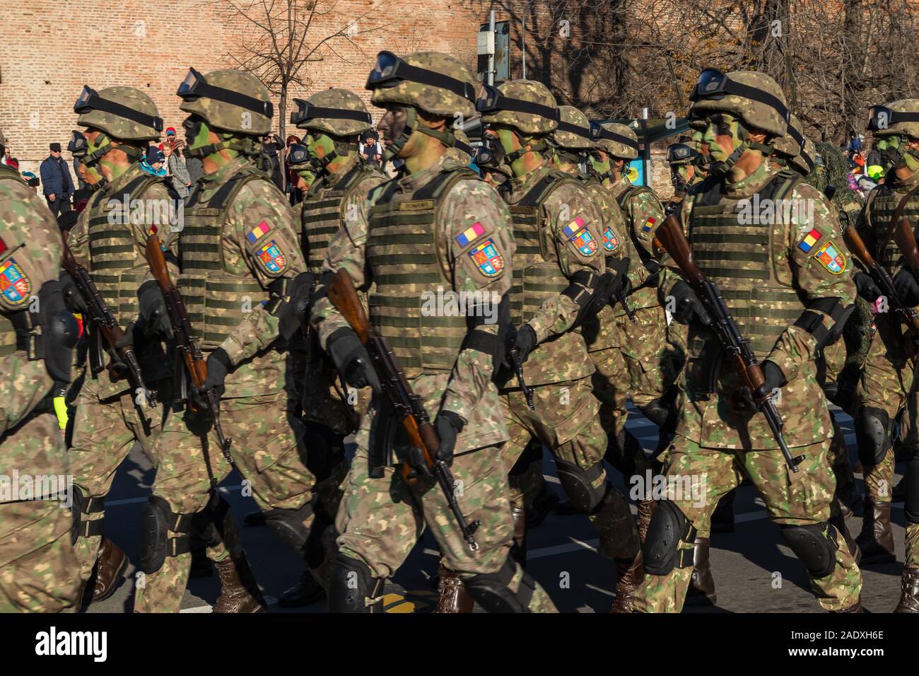 Special forces soldier with rifle. Young soldier member of ranger squad ...
