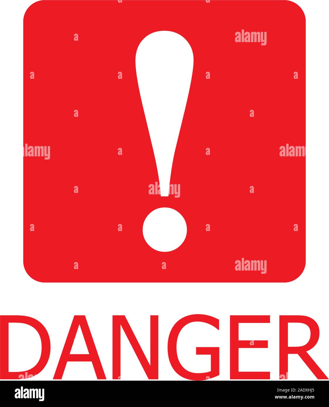 warning danger vector icon illustration design template Stock Vector ...