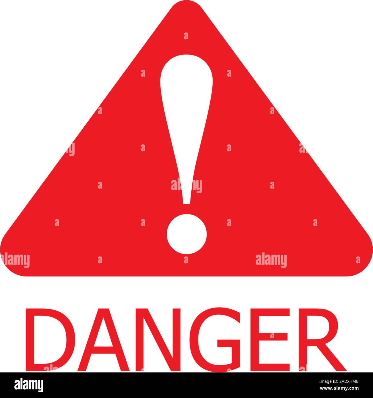 warning danger vector icon illustration design template Stock Vector ...