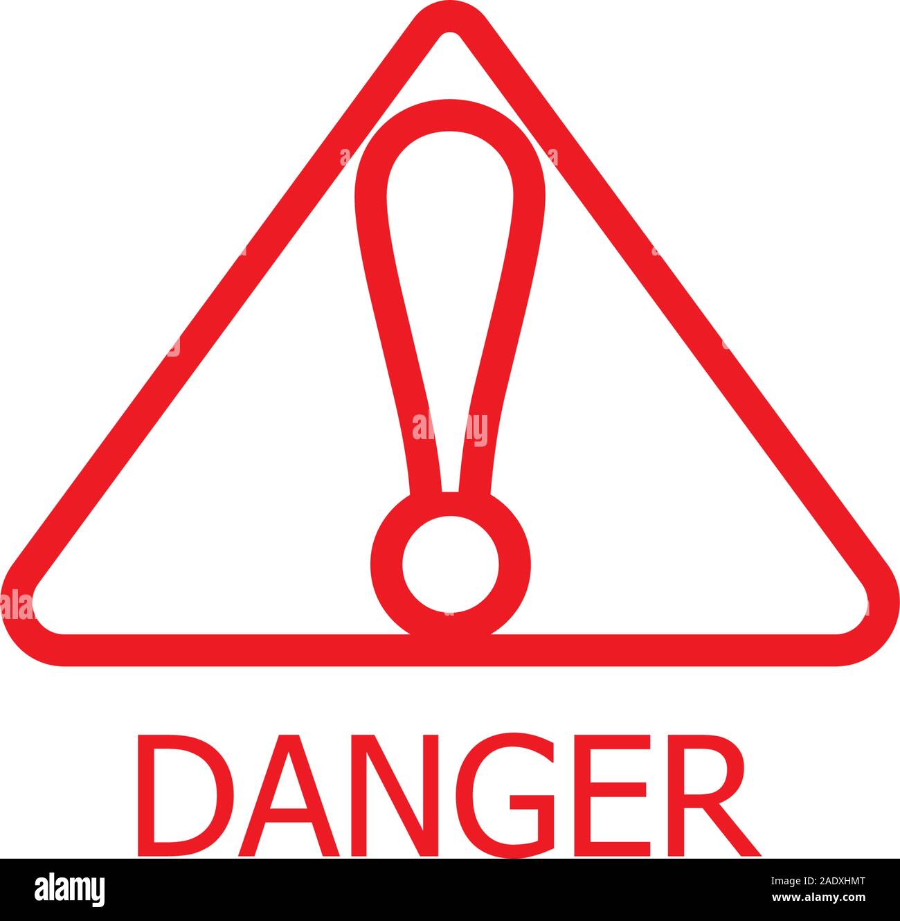 warning danger vector icon illustration design template Stock Vector ...