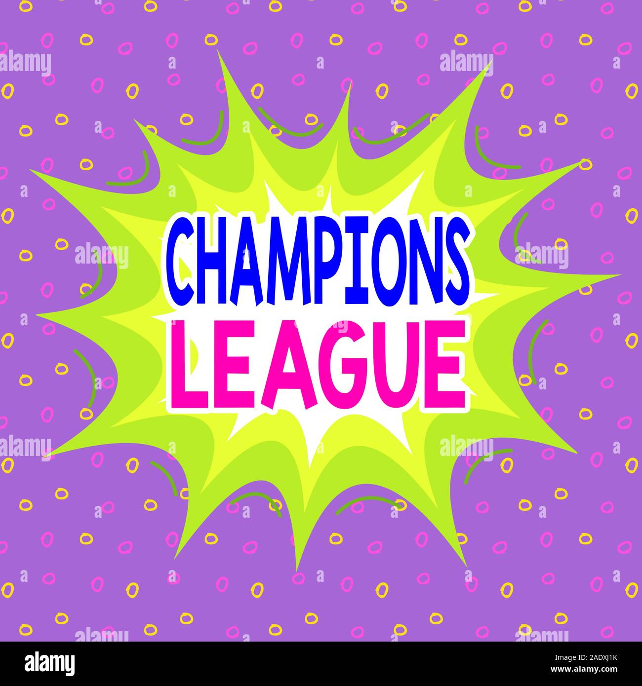 Handwriting text writing Champions League. Conceptual photo Yearly ...