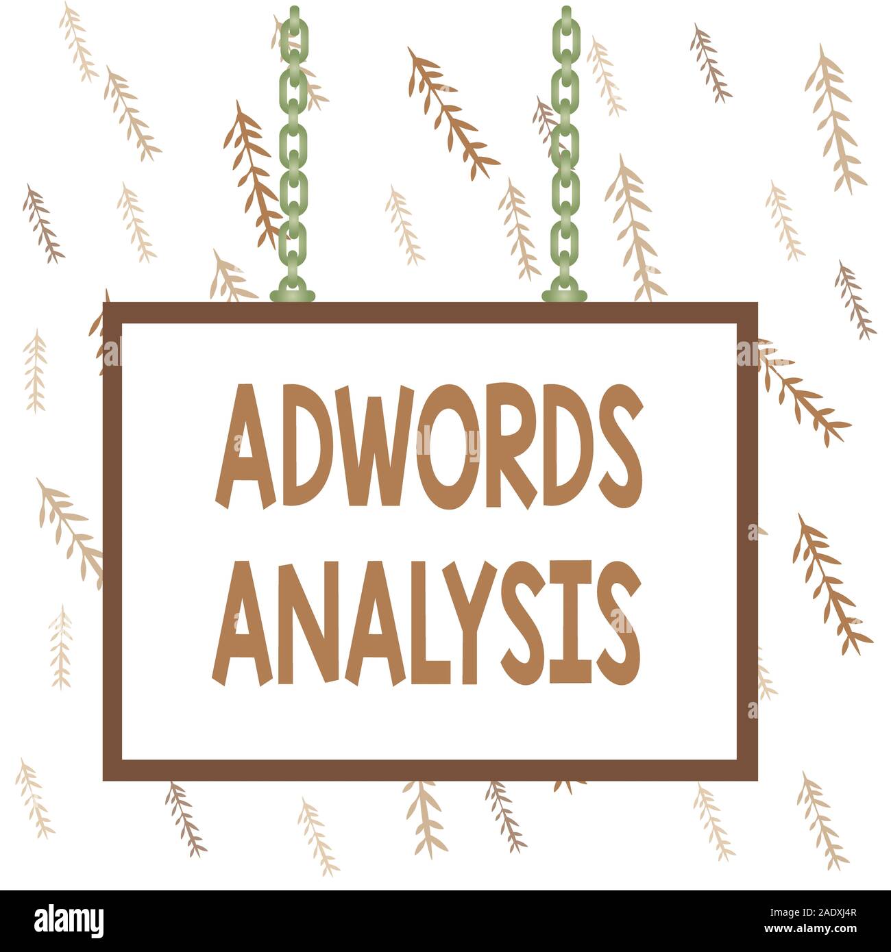 Handwriting text writing Adwords Analysis. Conceptual photo monitor ...