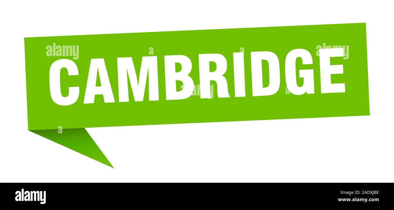 Cambridge sticker. Green Cambridge signpost pointer sign Stock Vector ...
