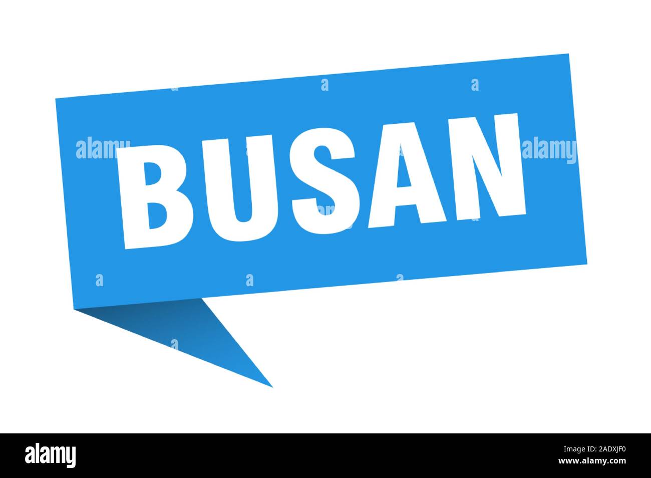 Busan sticker. Blue Busan signpost pointer sign Stock Vector Image ...