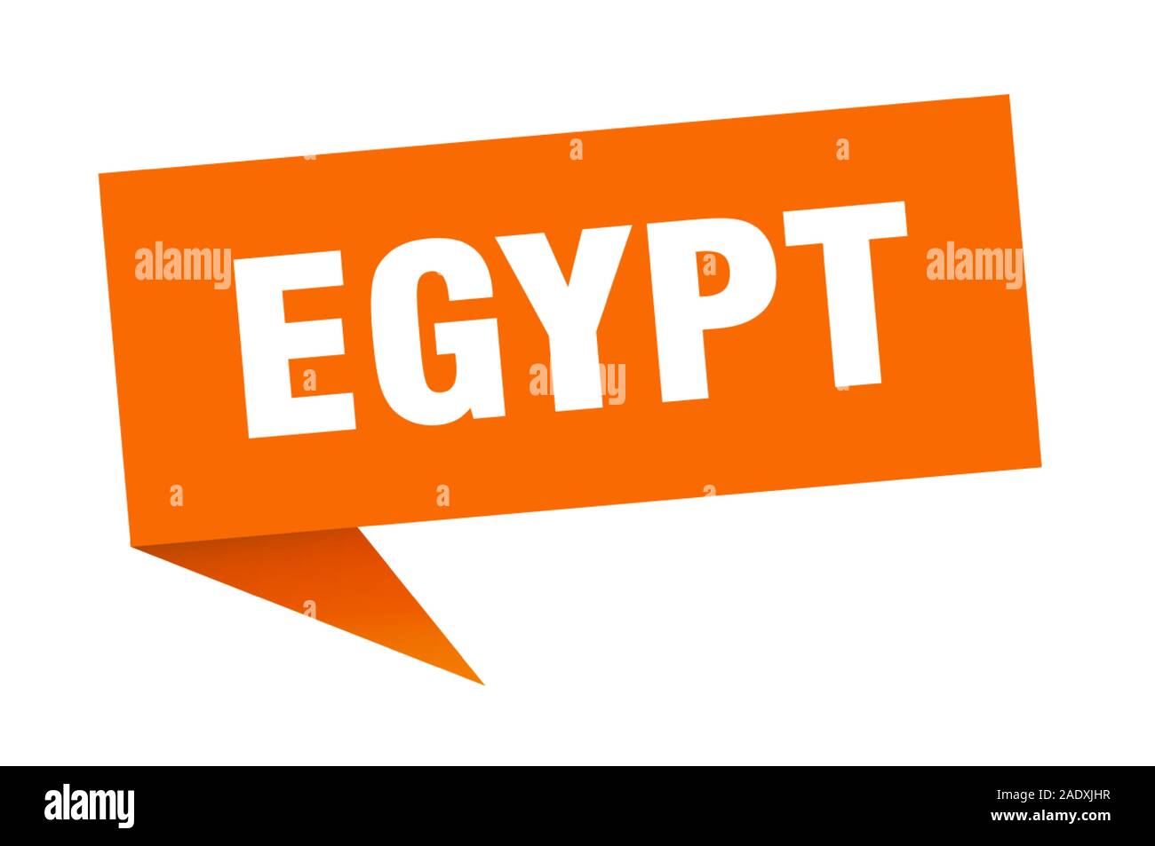 Egypt sticker. Orange Egypt signpost pointer sign Stock Vector Image ...
