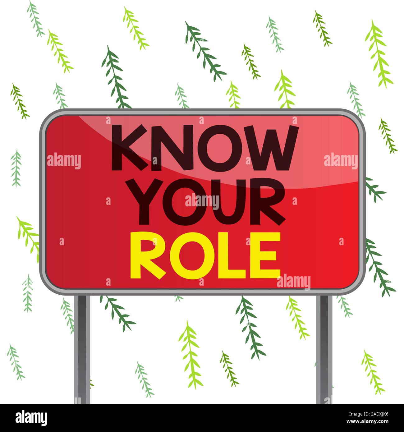 Handwriting text Know Your Role. Conceptual photo Be clear of one ...