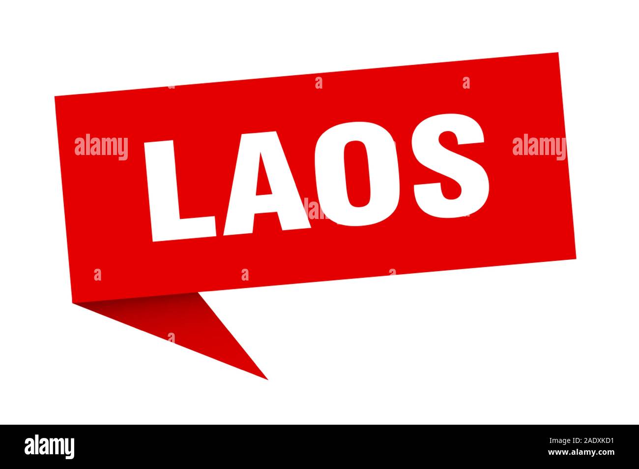 Laos sticker. Red Laos signpost pointer sign Stock Vector Image & Art ...