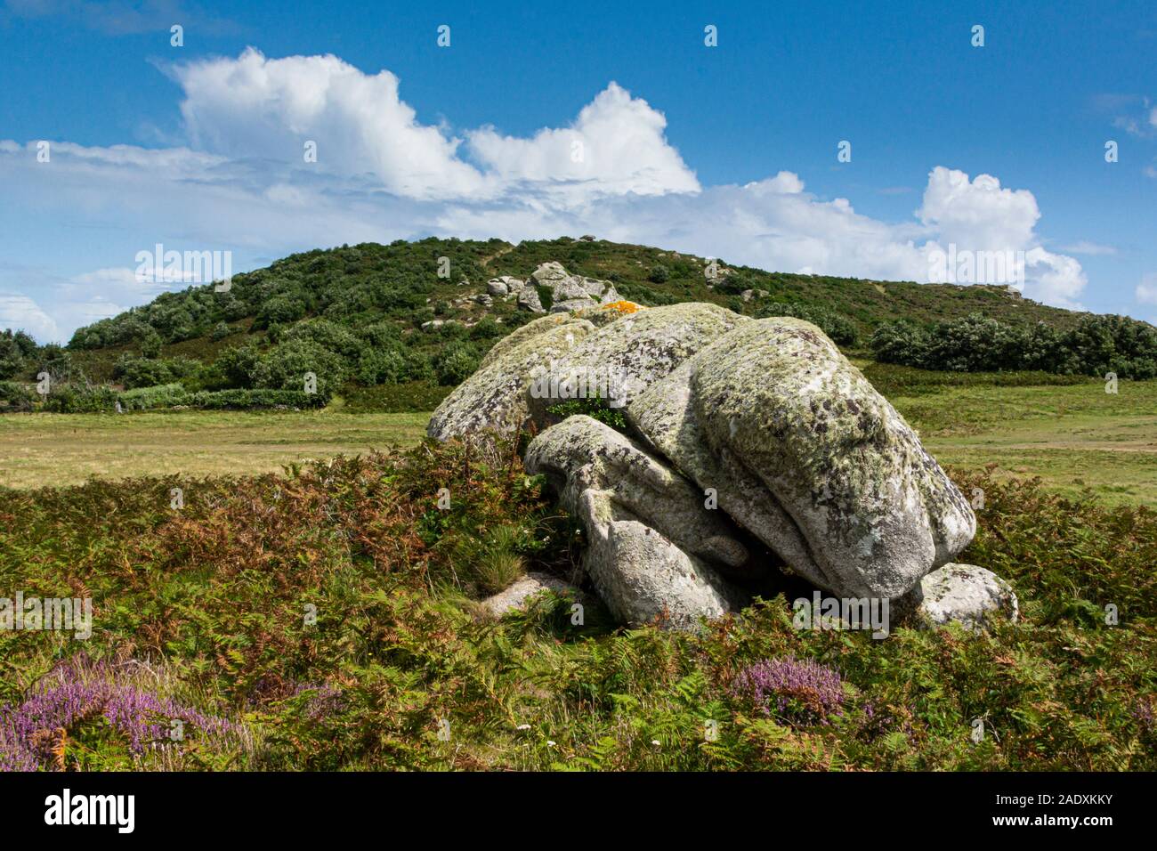 Samson Hill, Bryher, Isles of Scilly Stock Photo - Alamy