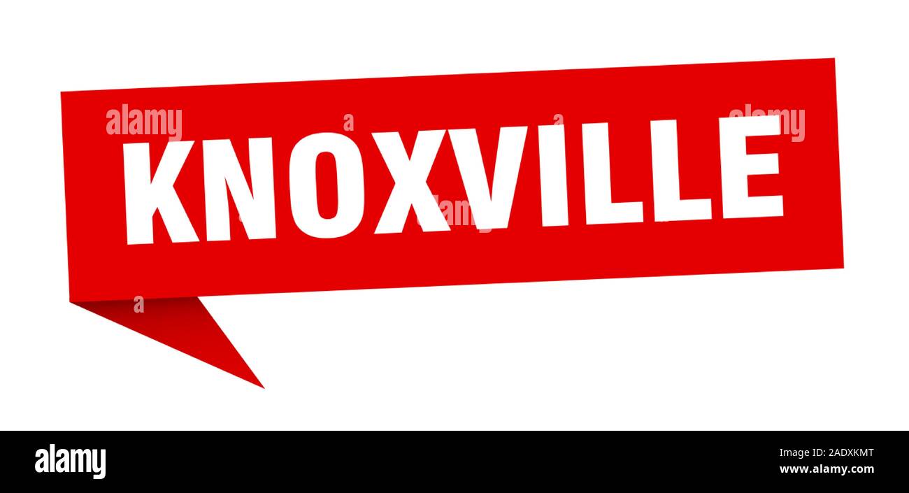 Knoxville sticker. Red Knoxville signpost pointer sign Stock Vector ...