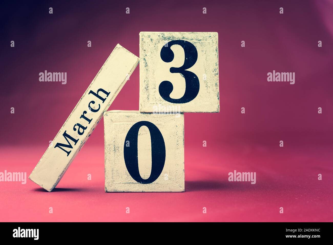 March 3rd, Third of March, Day 3 of month March - vintage wooden ...