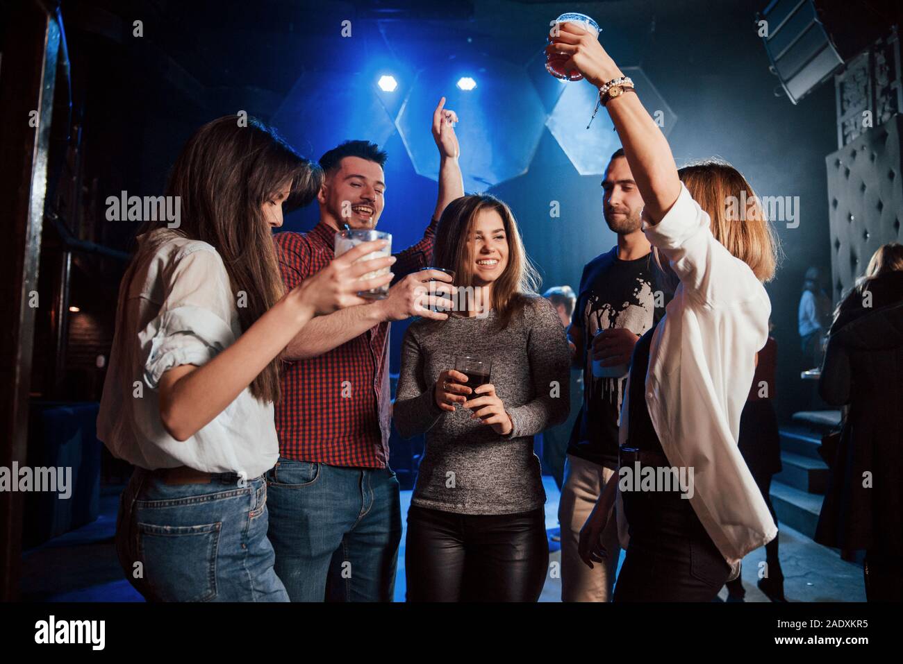 Modern night club hands hi-res stock photography and images - Alamy
