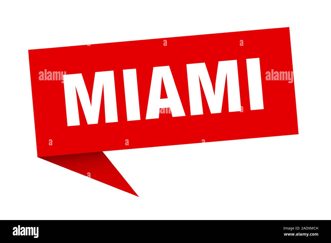 Miami sticker. Red Miami signpost pointer sign Stock Vector Image & Art ...