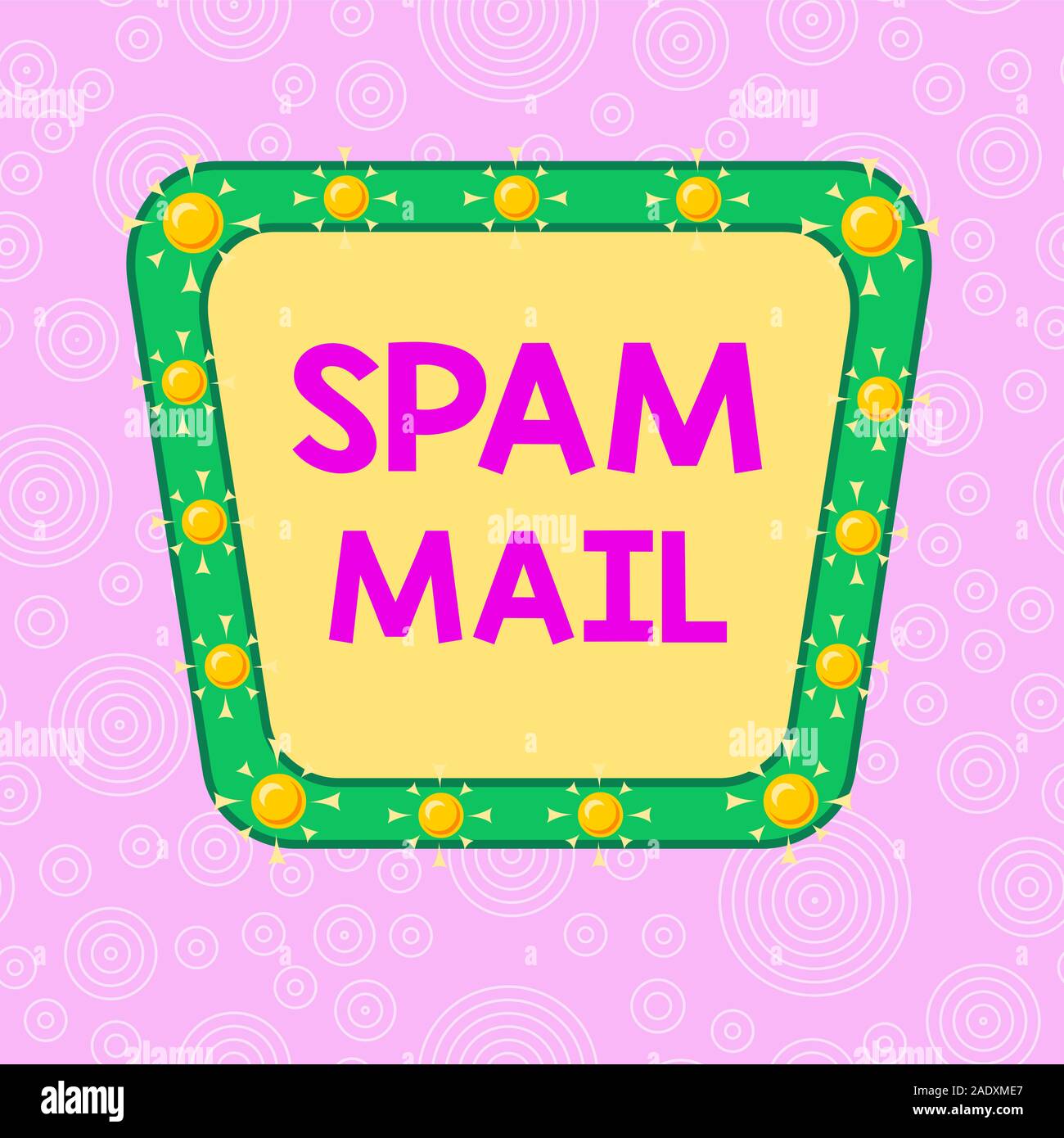 Handwriting text writing Spam Mail. Conceptual photo Intrusive ...