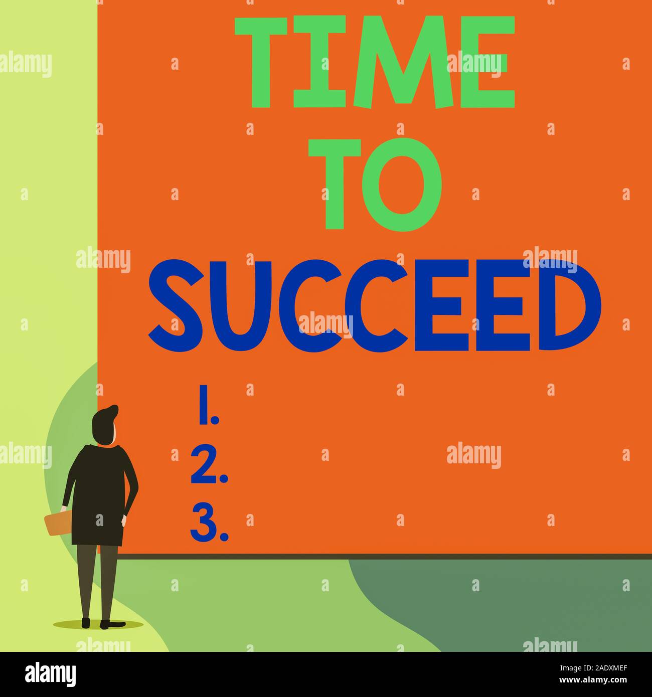 Writing note showing Time To Succeed. Business concept for Thriumph ...