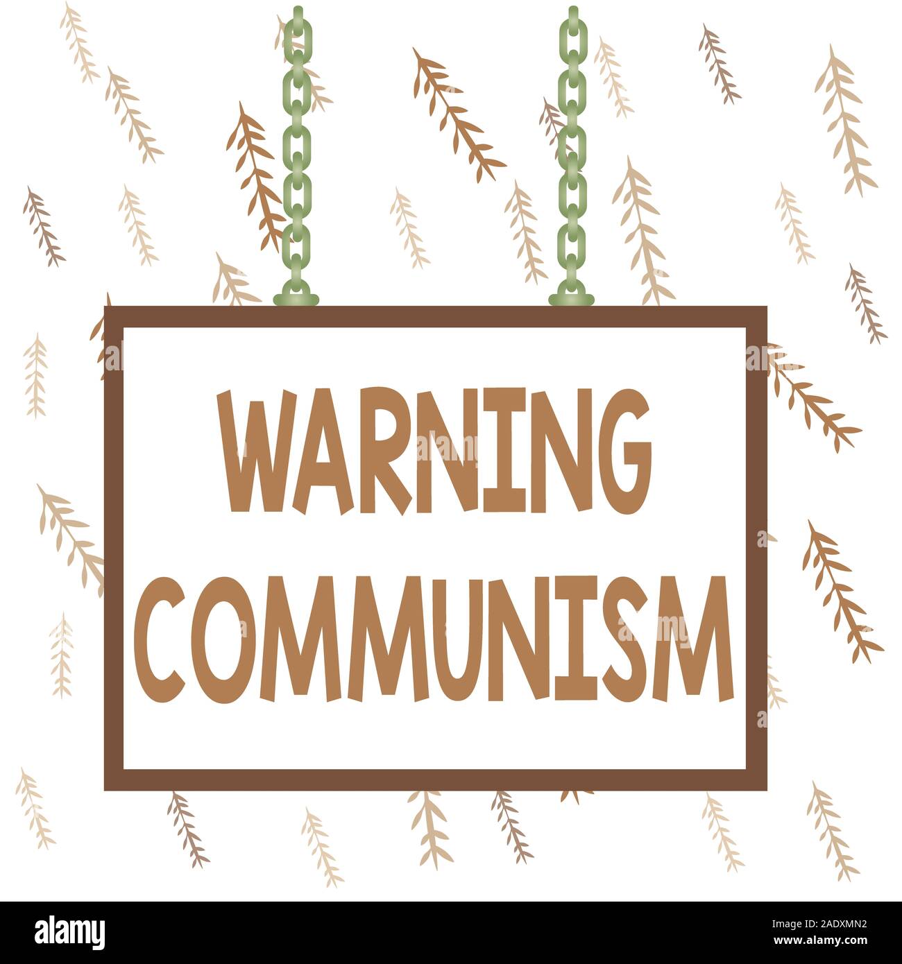 Handwriting text writing Warning Communism. Conceptual photo economic ...