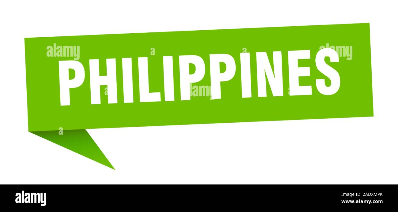 Philippines sticker. Green Philippines signpost pointer sign Stock ...