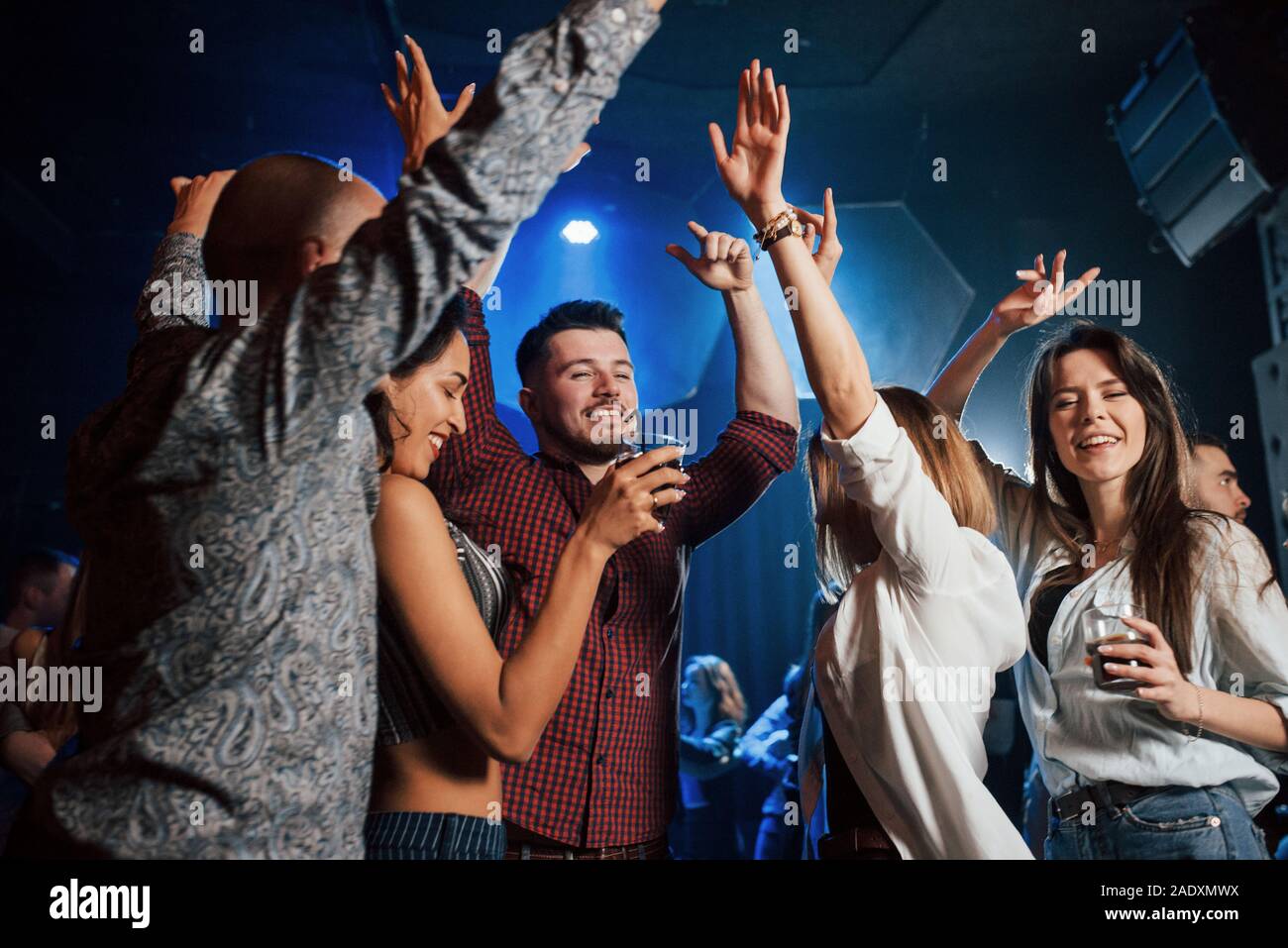 Modern night club hands hi-res stock photography and images - Alamy