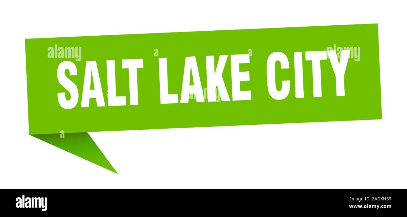 Salt Lake City sticker. Green Salt Lake City signpost pointer sign ...