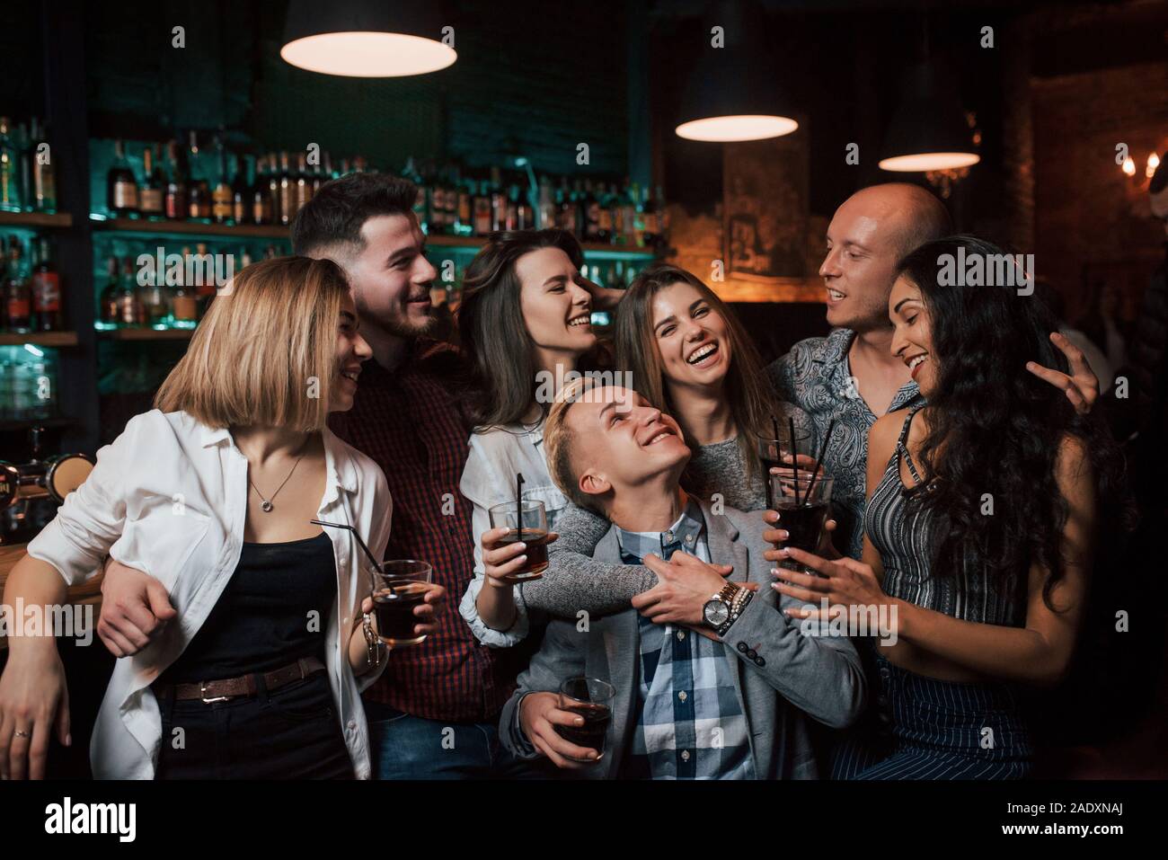 Night club alcohol bottles hi-res stock photography and images - Alamy