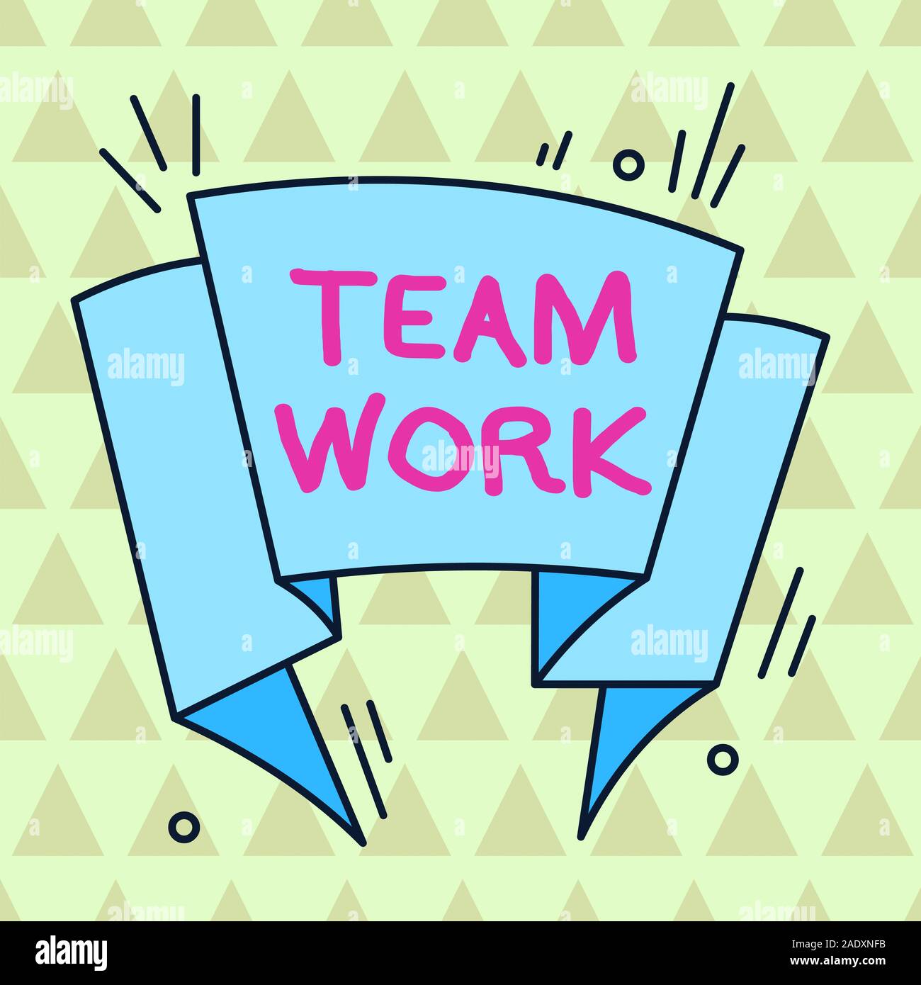Writing note showing Team Work. Business concept for Combined action of ...