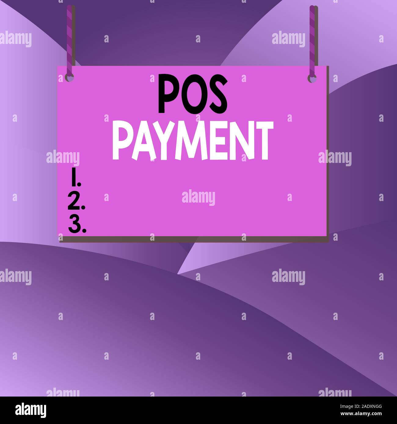 Handwriting text writing Pos Payment. Conceptual photo customer tenders ...