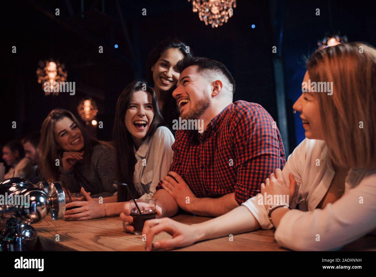 Conversation noisy restaurant hi-res stock photography and images - Alamy