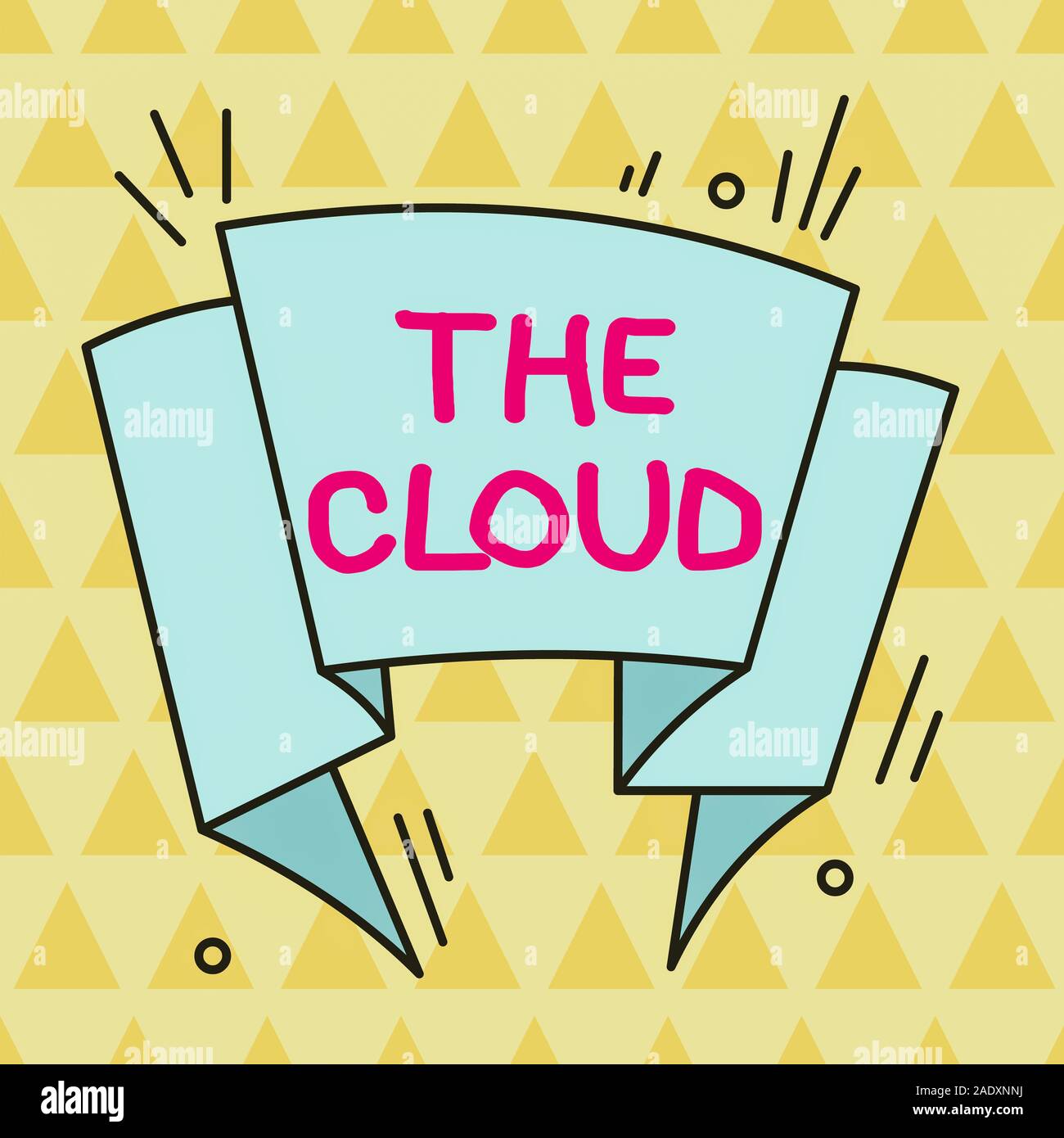 Writing note showing The Cloud. Business concept for Programs used in Storing Accessing data ...