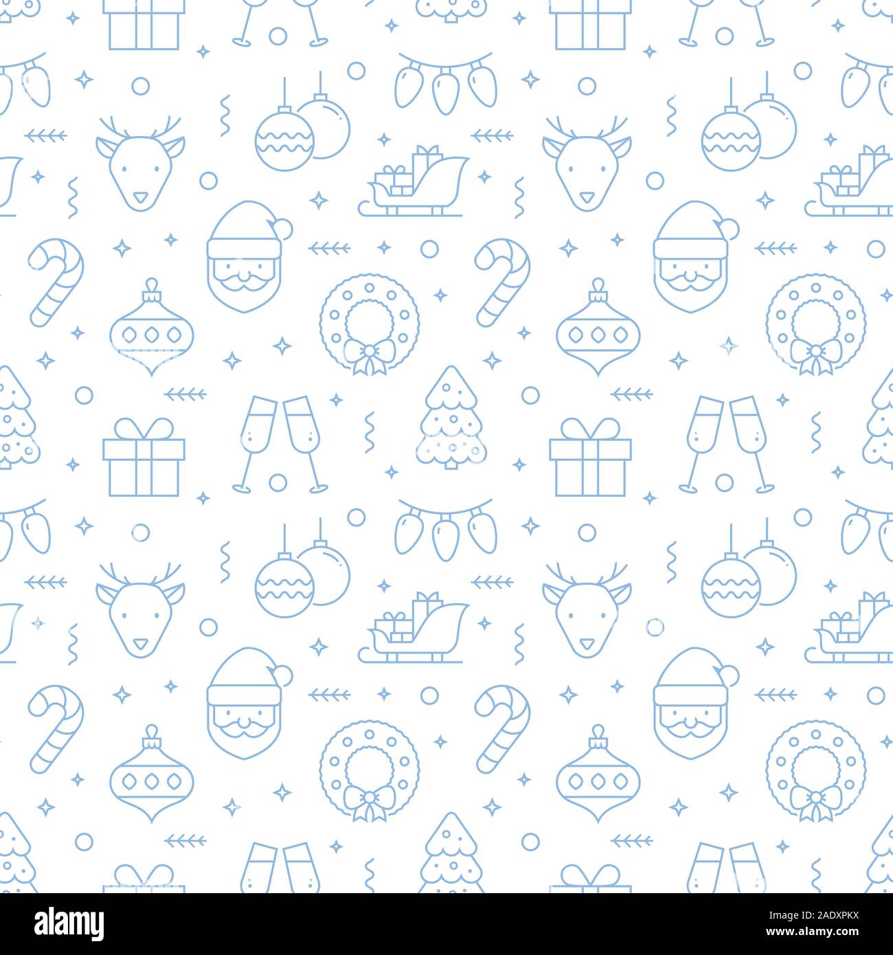 Christmas line pattern holiday Stock Vector Images - Alamy
