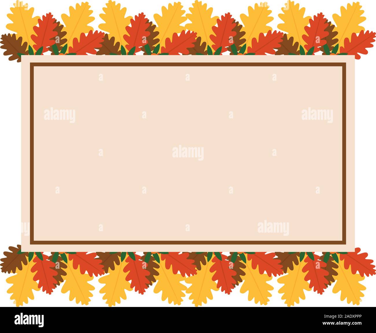 Empty label with autumn leaf Stock Vector Image & Art - Alamy