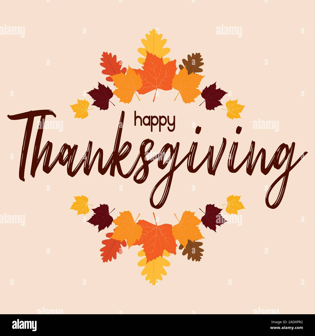 Thanksgiving poster with text Stock Vector Image & Art - Alamy