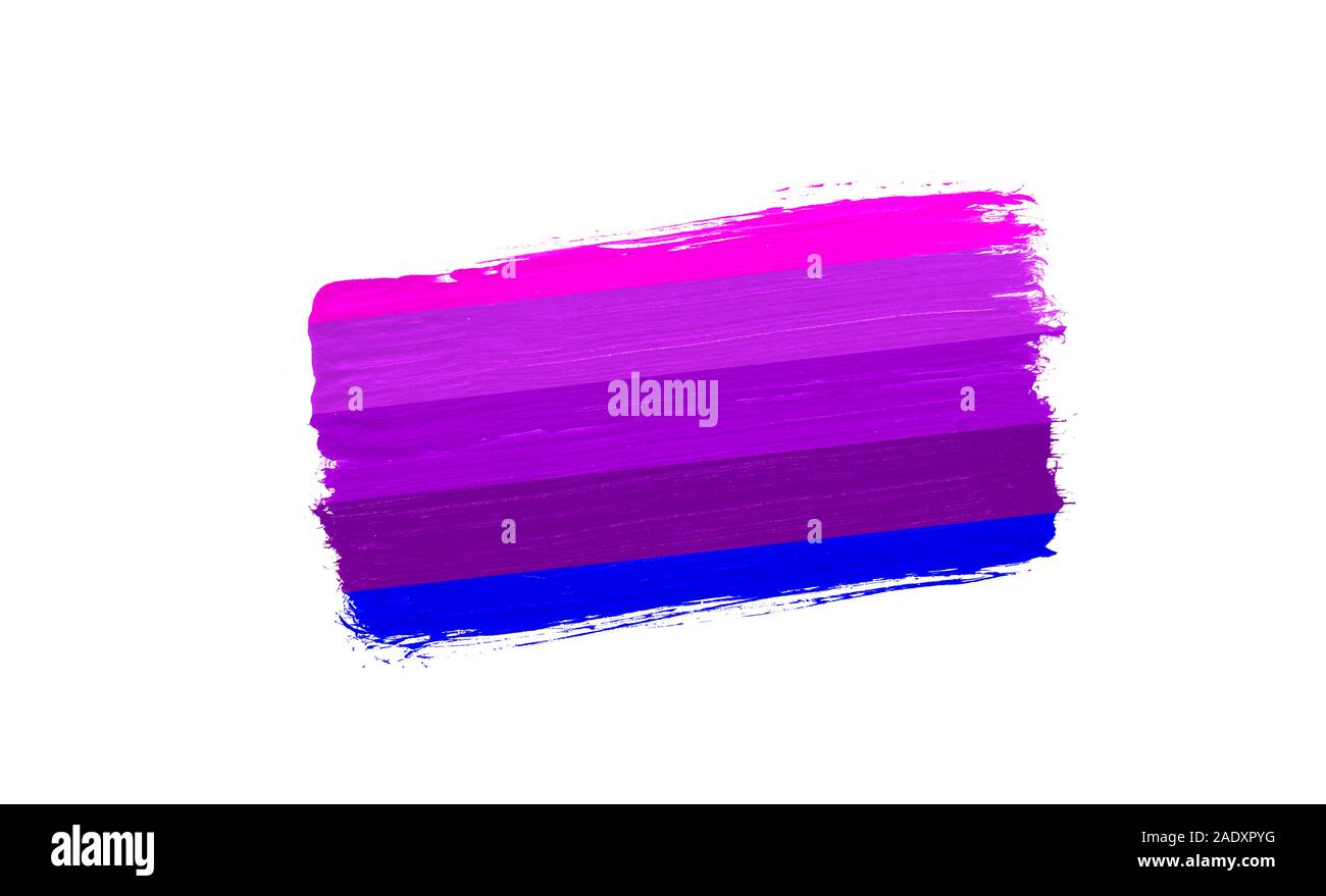 brush painted flag of Alternative Transgender pride isolated on white ...
