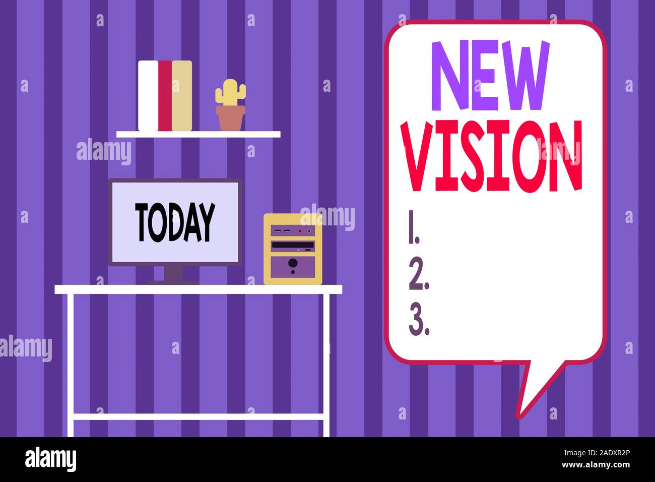 Handwriting text writing New Vision. Conceptual photo seeing some ...