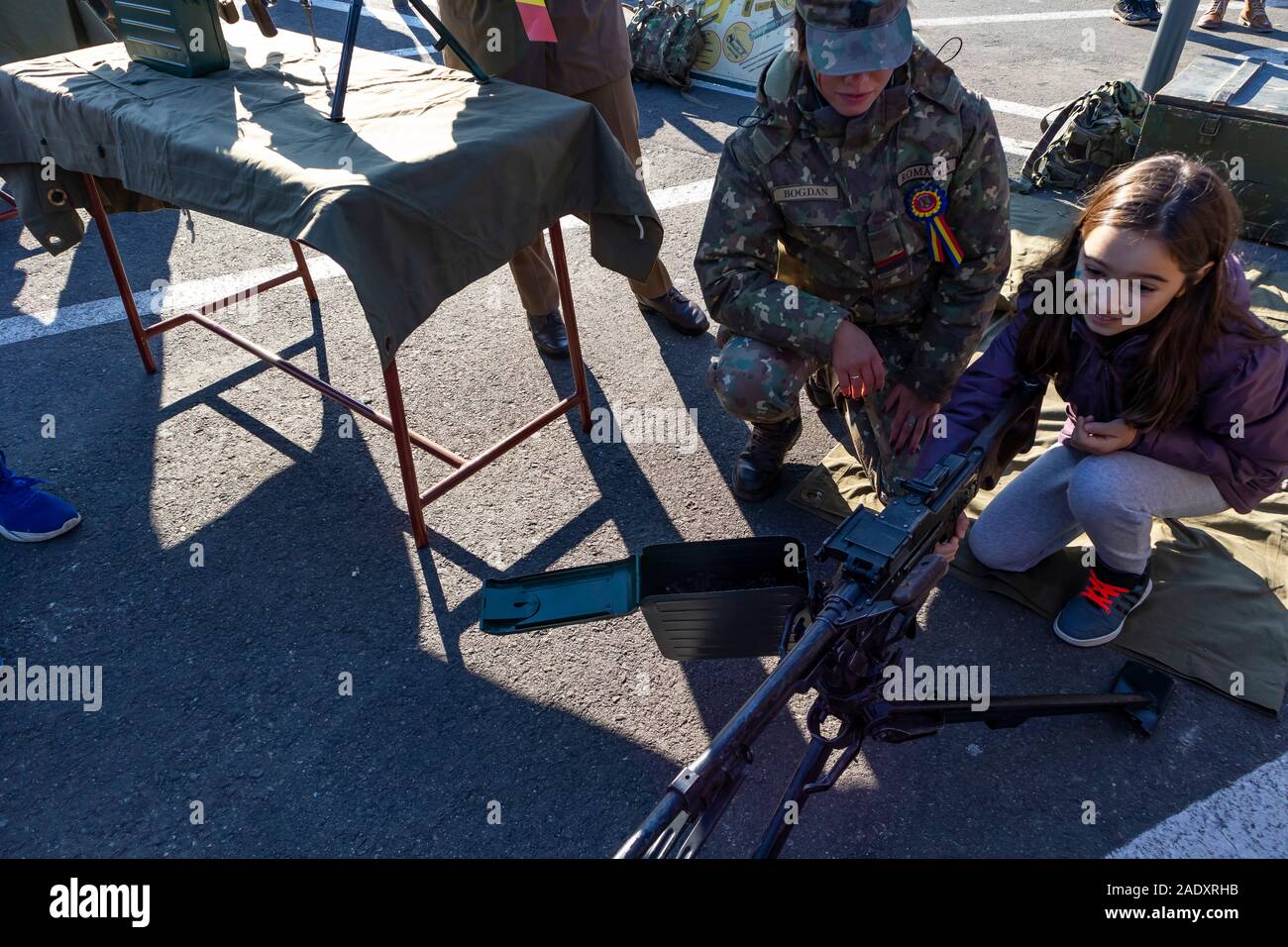 Kids with Guns. Kids playing with assault rifle Stock Photo - Alamy