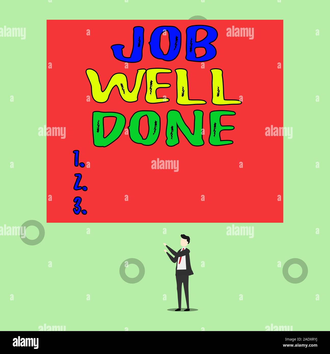 Job well done man writing hi-res stock photography and images - Alamy