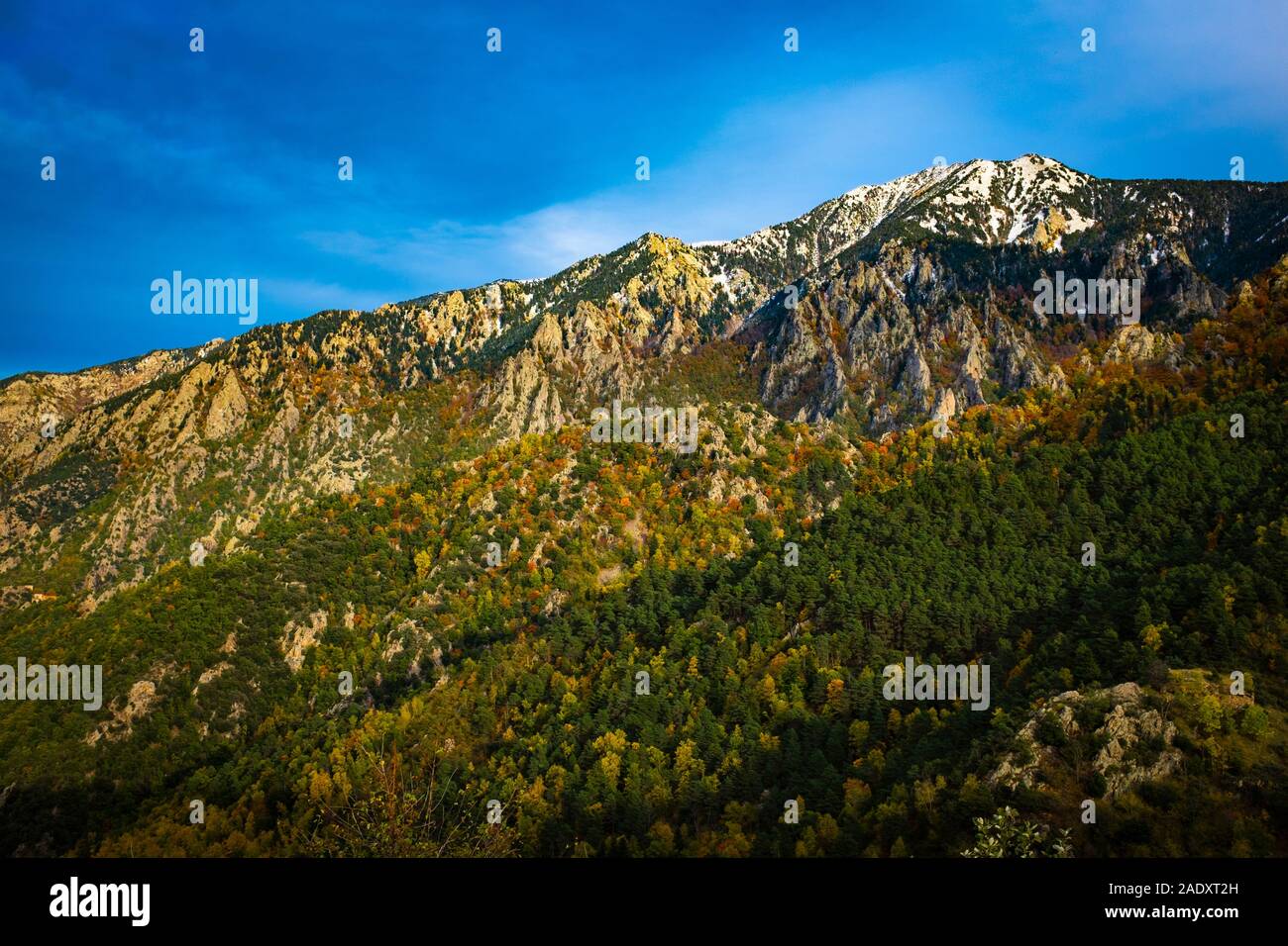 Autumn colours in the French, Pyrenees, near Casteil, Pyrenees ...