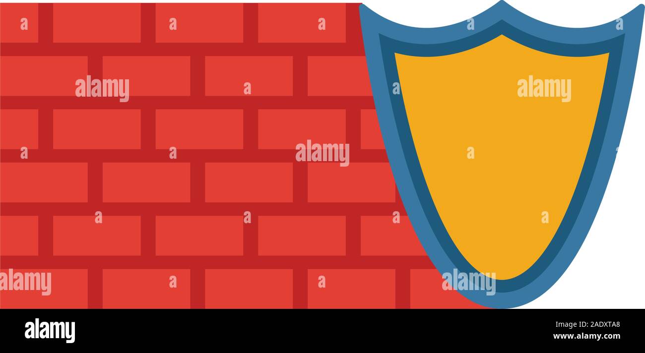 Firewall Icon Simple Element From Security Icons Collection Creative Firewall Icon Ui Ux