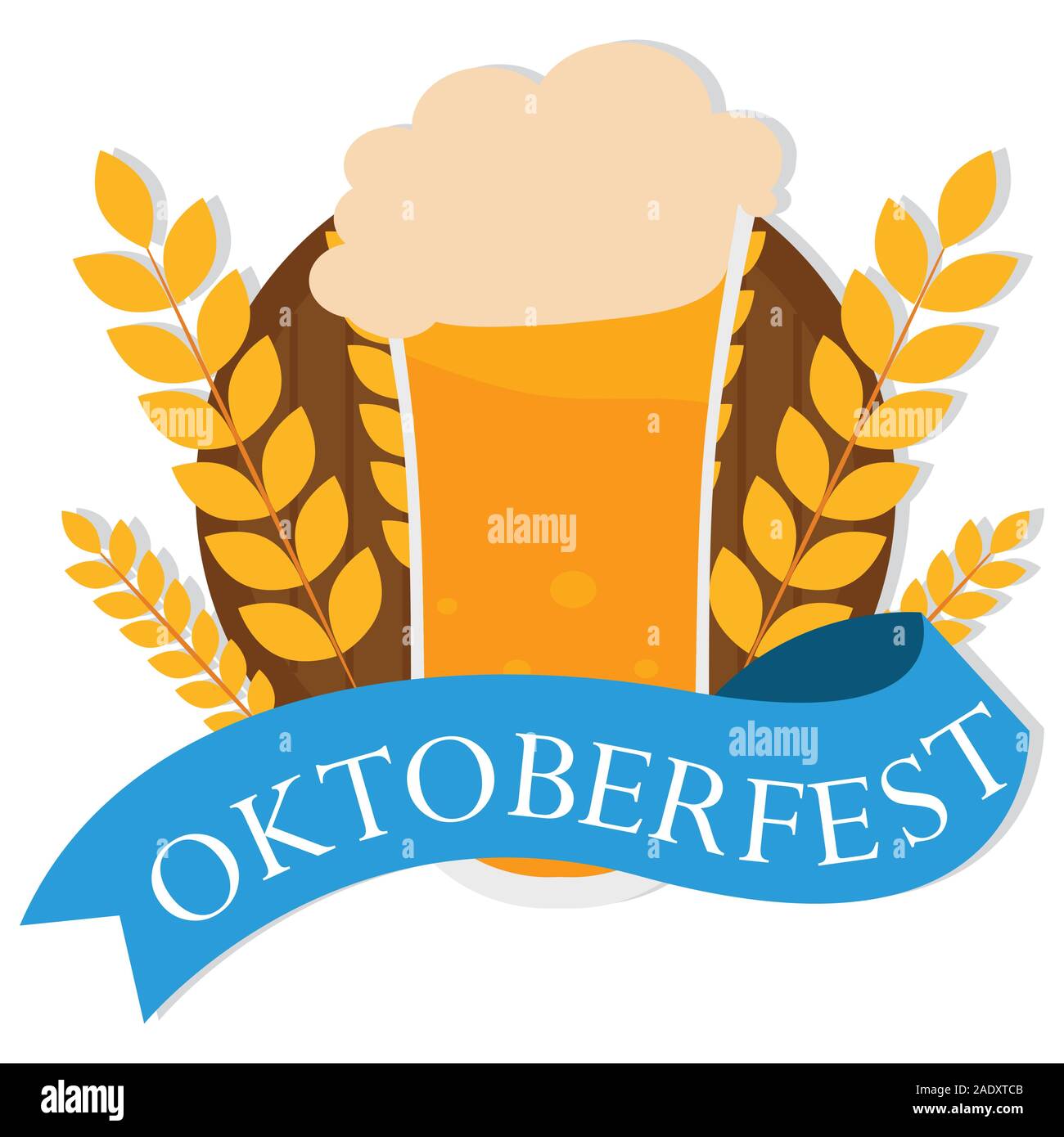Oktoberfest poster with text Stock Vector Image & Art - Alamy