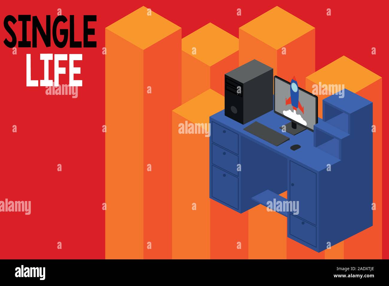 Conceptual hand writing showing Single Life. Concept meaning not vowed to someone or something ...