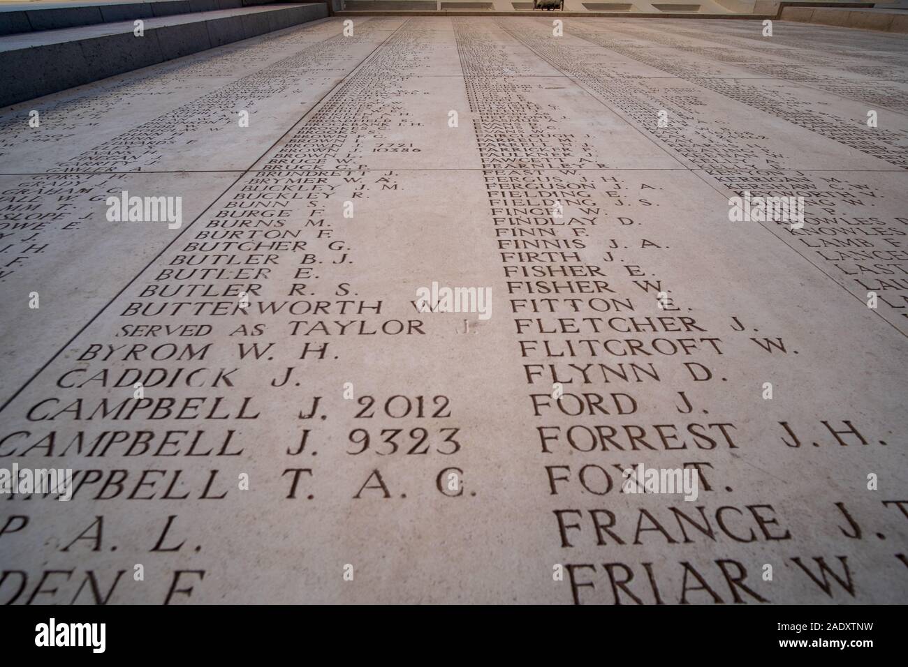 Menin gate names hi-res stock photography and images - Alamy