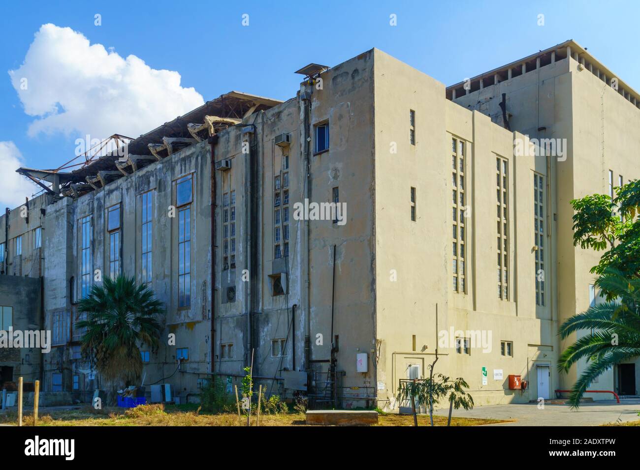 Haifa, Israel - November 29, 2019: View of the historic Haifa power ...