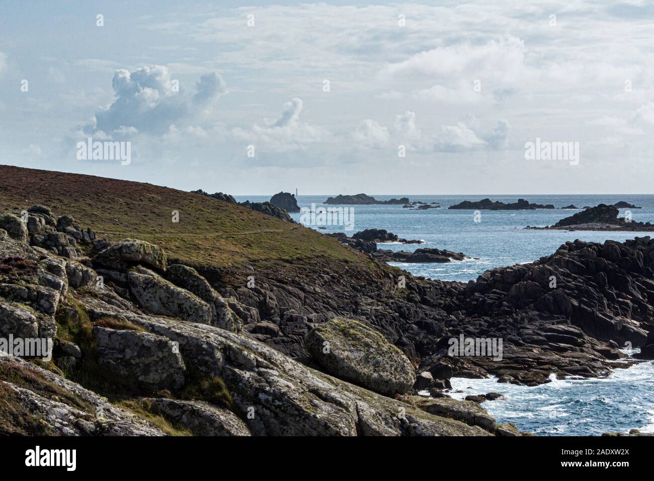 View off the western coast of Bryher, Isles of Scilly Stock Photo - Alamy
