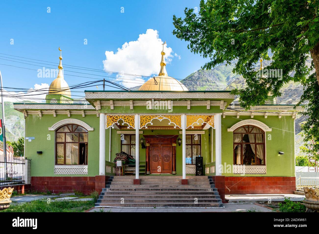 Qalai Khumb Pamir Highway Picturesque View of Ismaili Shia Mosque on a ...