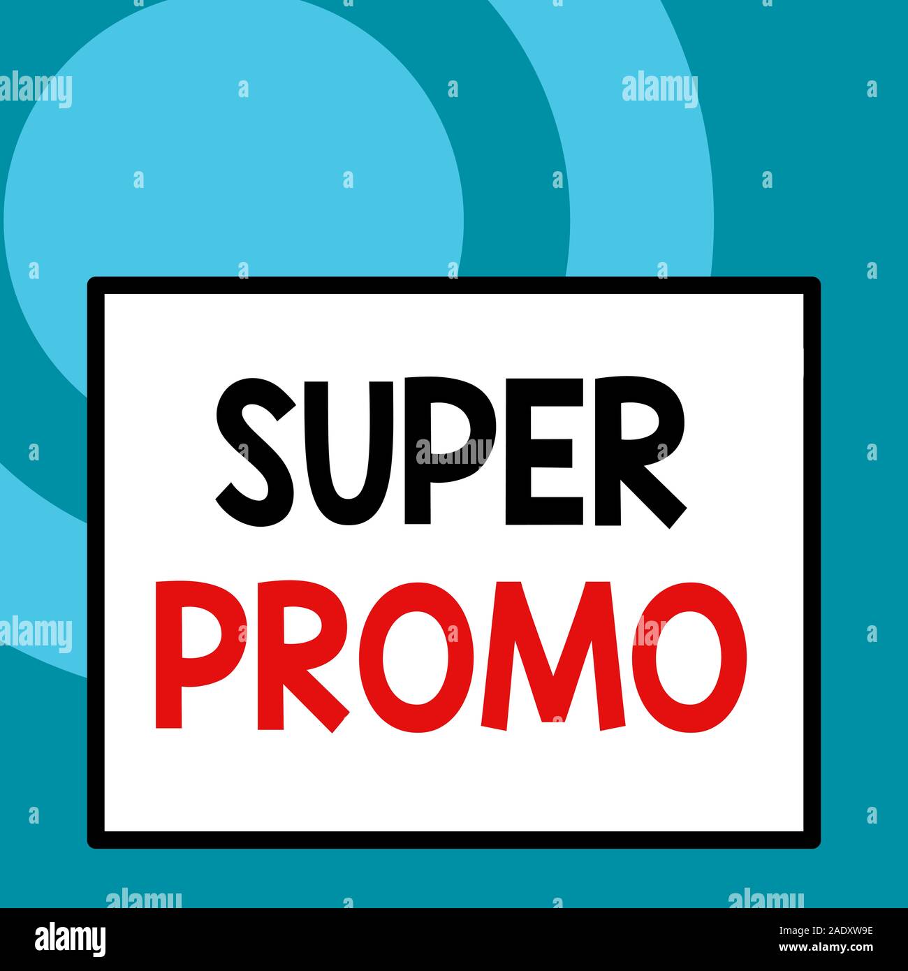 Conceptual hand writing showing Super Promo. Concept meaning piece of ...