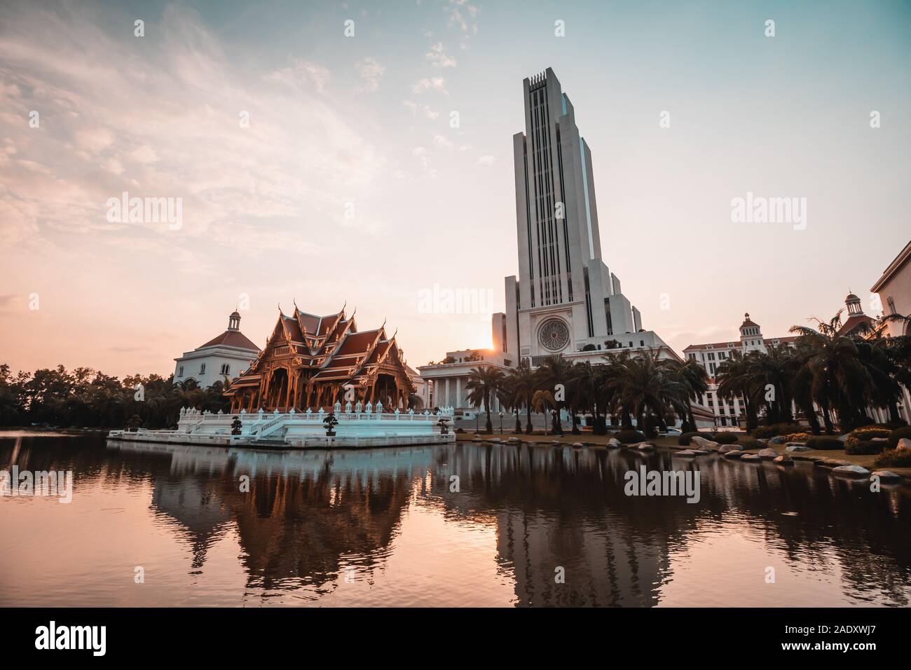 Landscape of Cathedral of Learning (CL) Building at Assumption ...