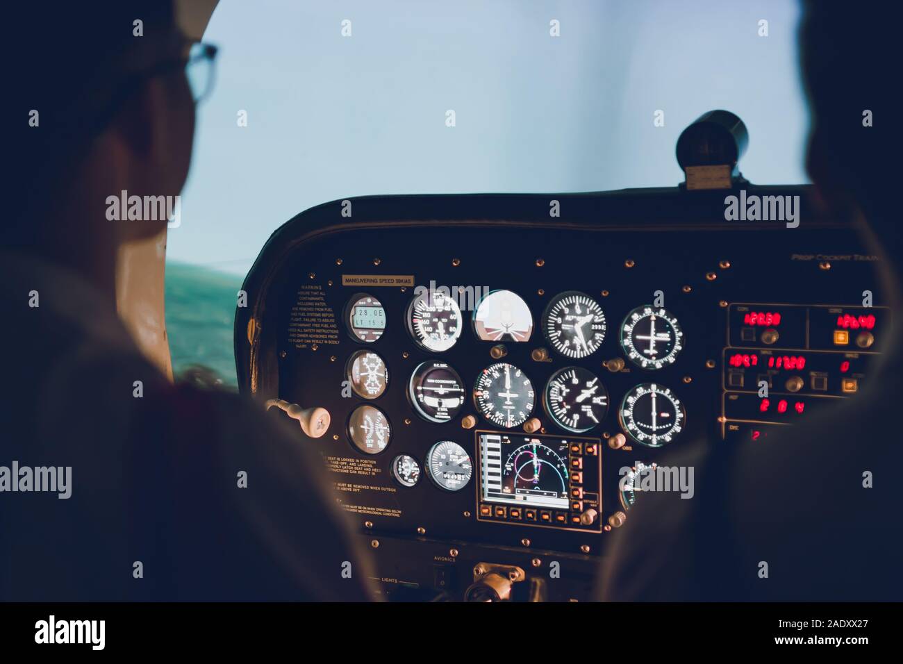 Thai High School students learning at fixed base flight simulator Stock ...