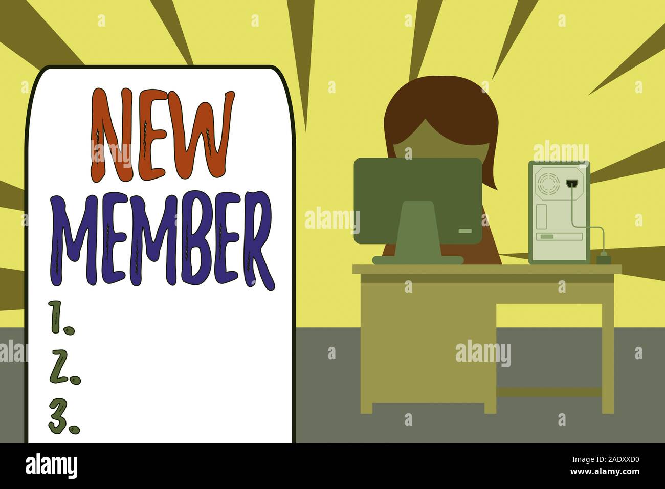 Handwriting text New Member. Conceptual photo recruiting employee to ...