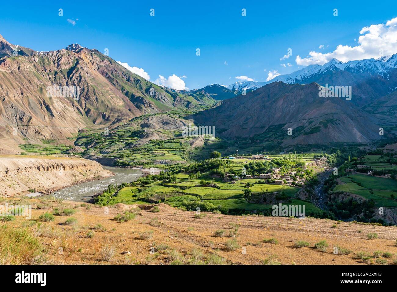 Qalai Khumb to Khorog Pamir Highway Picturesque Panj River Valley View ...