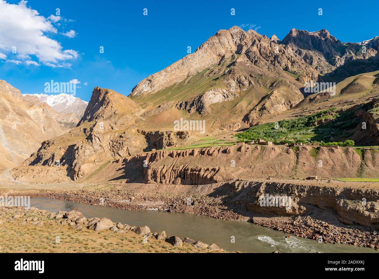 Qalai Khumb to Khorog Pamir Highway Picturesque Panj River Valley View ...