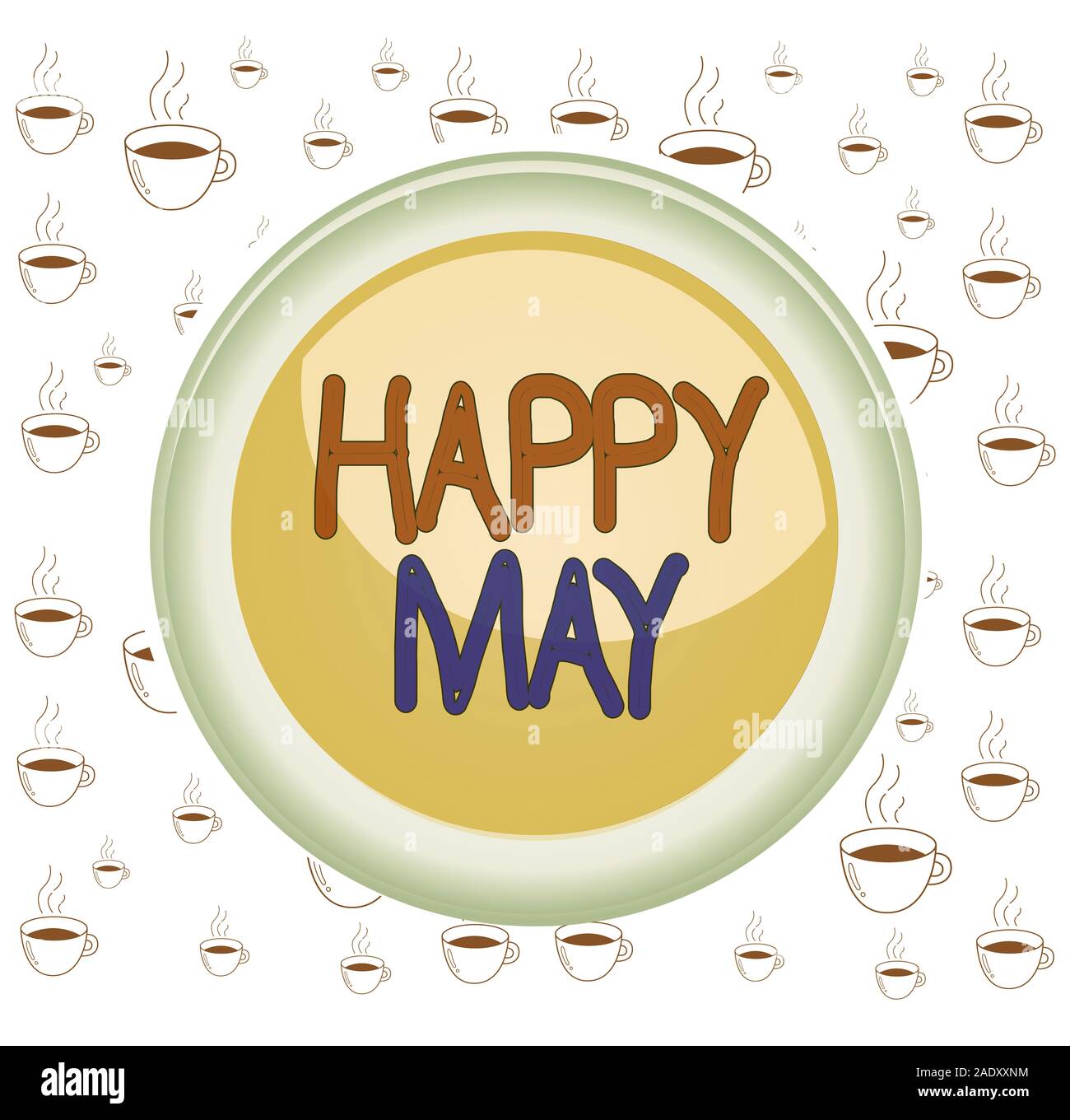 Writing note showing Happy May. Business concept for Happy new month ...